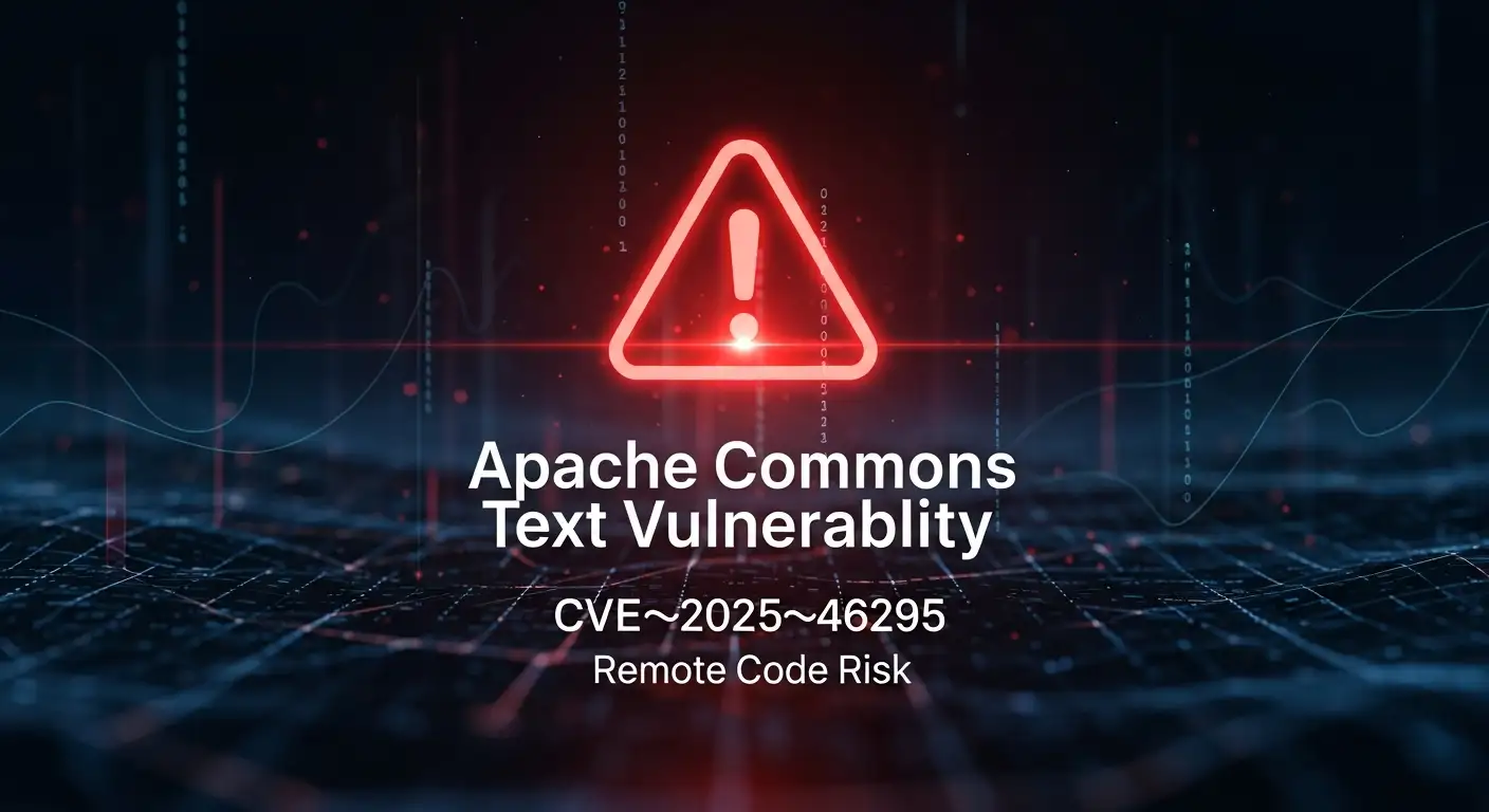 Apache Commons Text Vulnerability CVE‑2025‑46295: Remote Code Risk